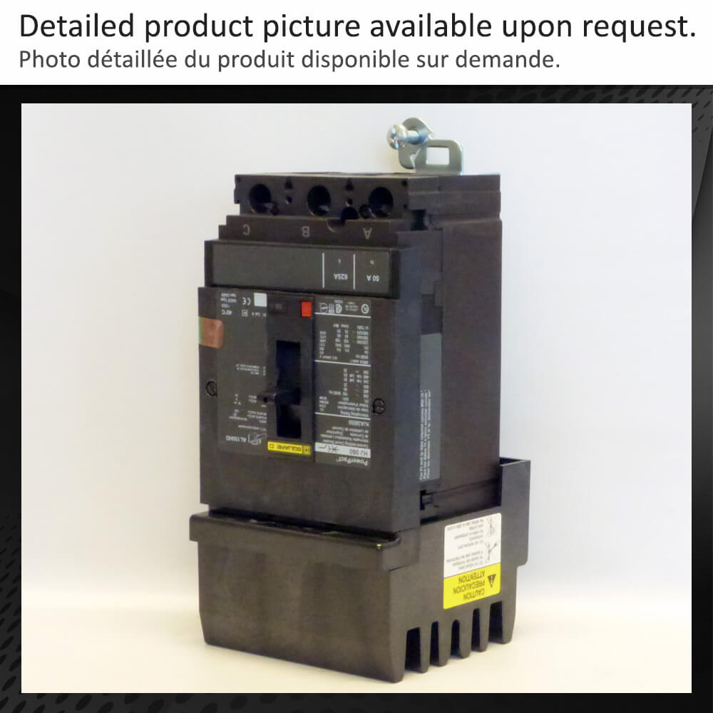 BREAKER 50A 600V 3P SQUARE D 25KA - Used - TESTED - SIB Electric Inc