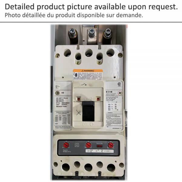 BREAKER 400A 600V 3P CUTLER HAMMER - Used - TESTED - SIB Electric Inc