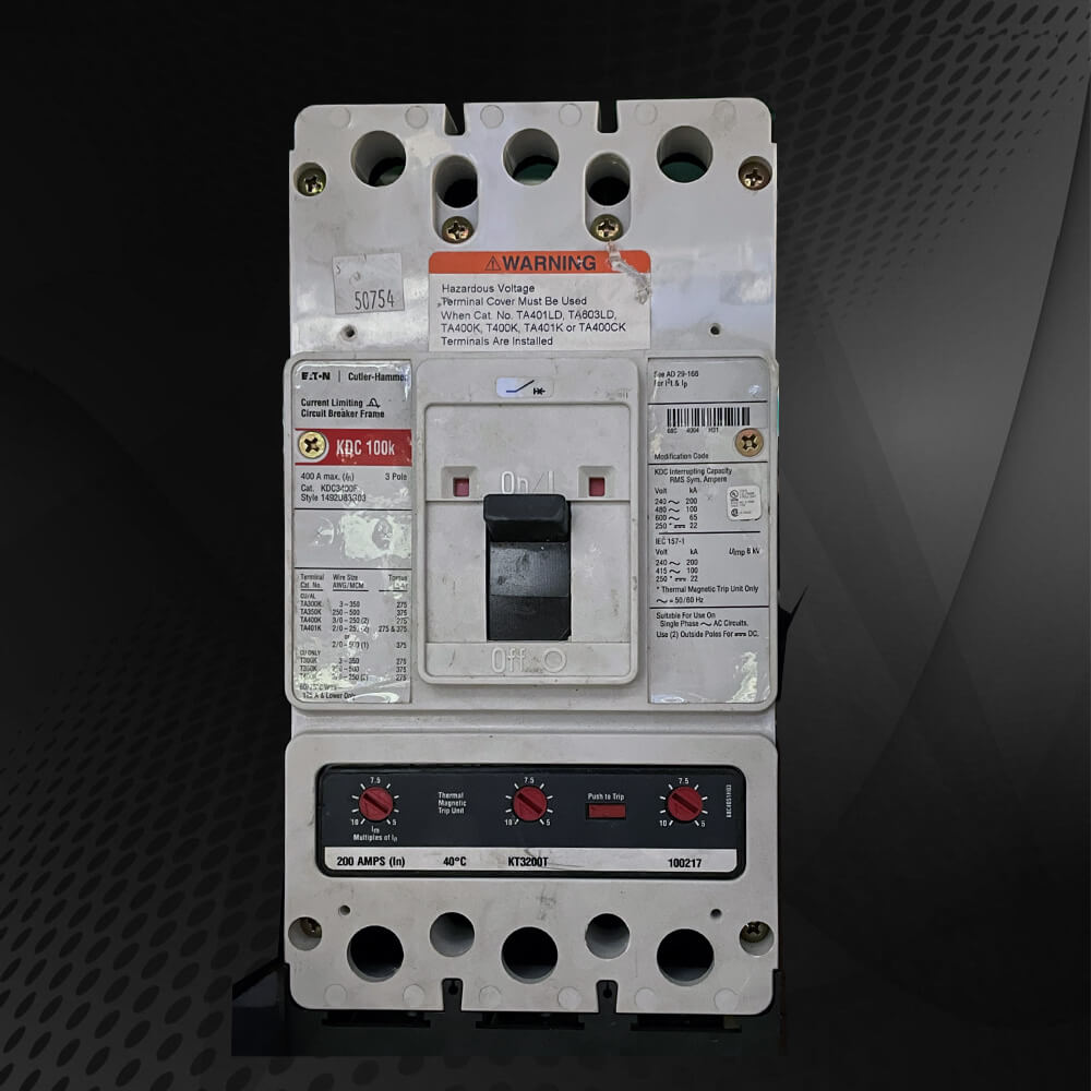 BREAKER 200A 600V 3P CUTLER HAMMER - Used - TESTED - SIB Electric Inc