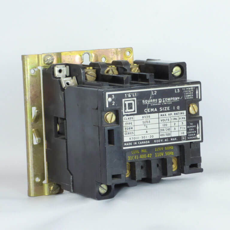 CONTACTOR NEMA SIZE 1 CLASS 8536 TYPE SC03 A SERIES - Used - TESTED ...