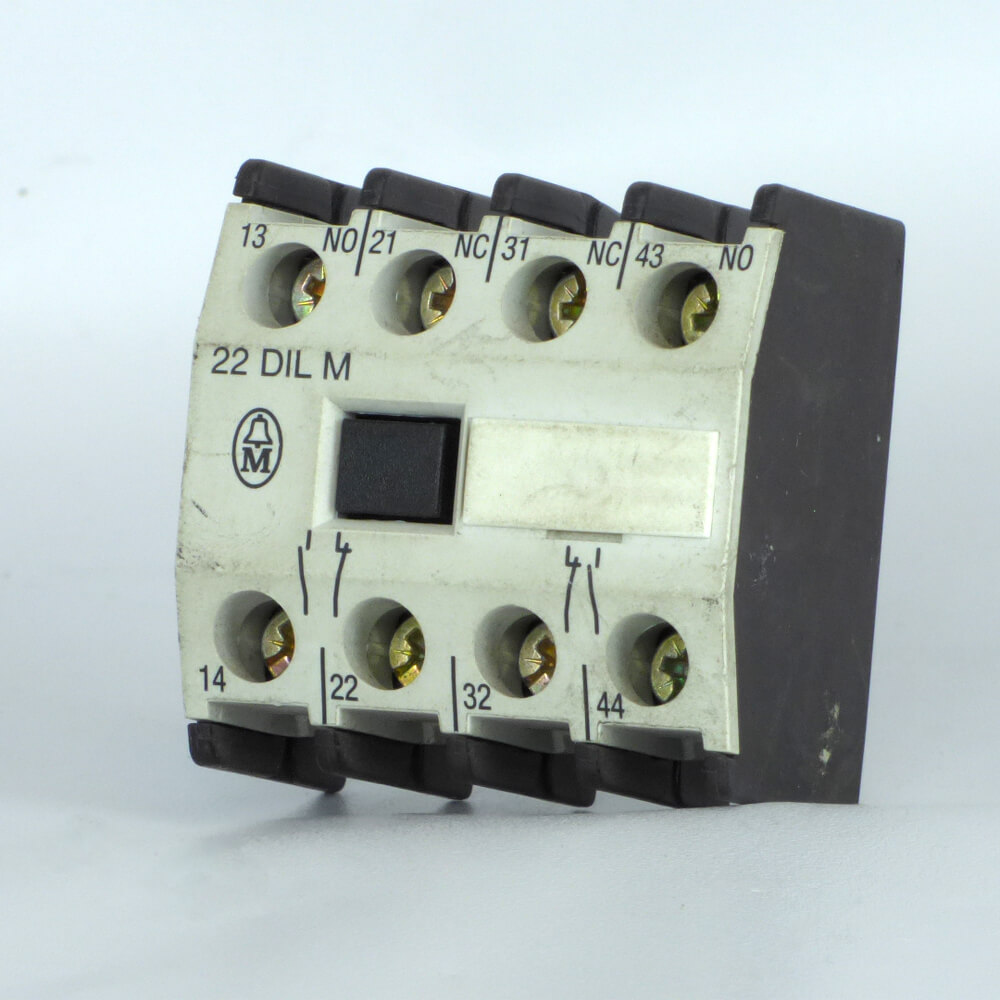 AUXILIARY CONTACT 22 DILM 2NC-2 NO - Used - Tested - SIB Electric Inc