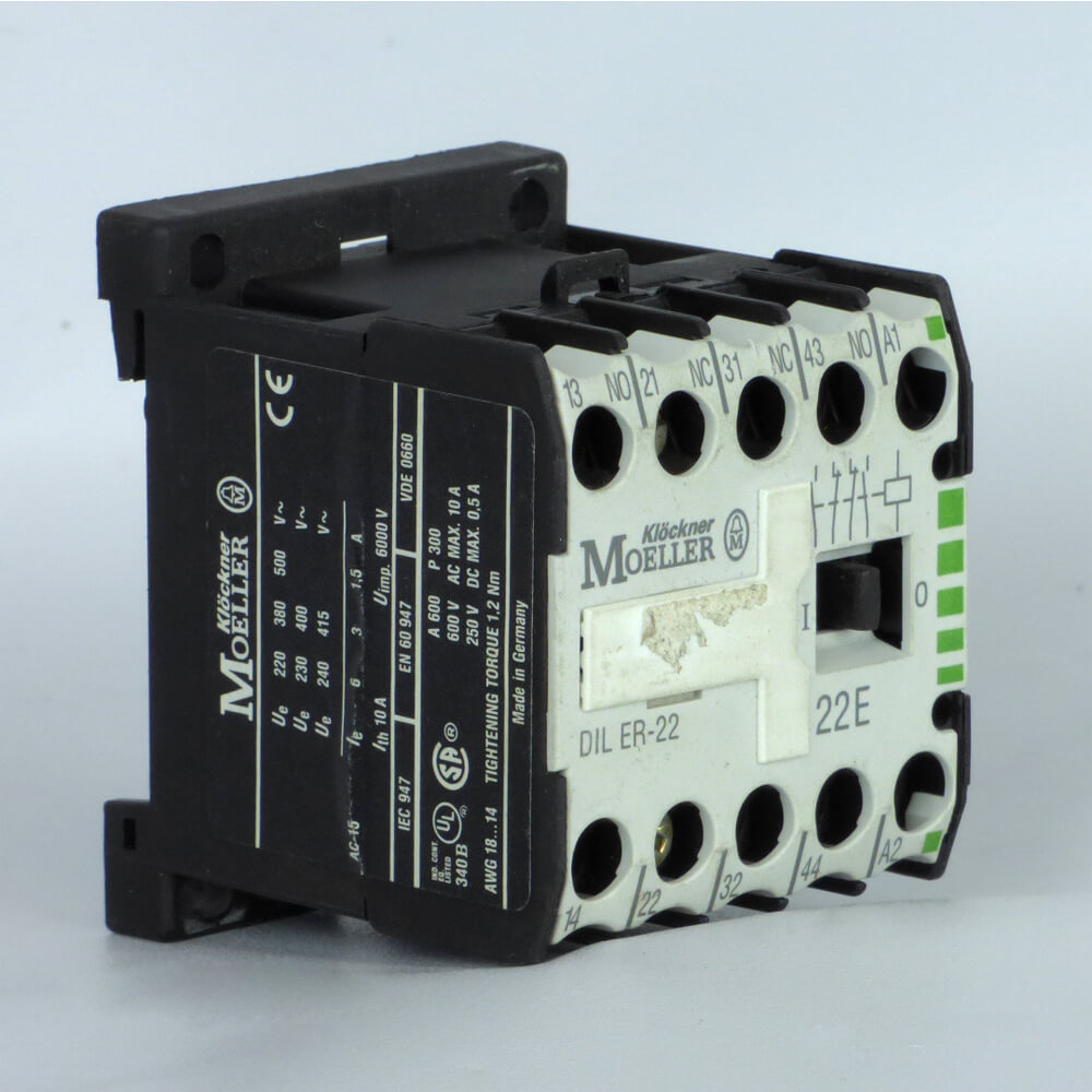 AUXILIARY CONTACT DILM ER-22 2 NO-2NC - Used - TESTED - SIB Electric Inc