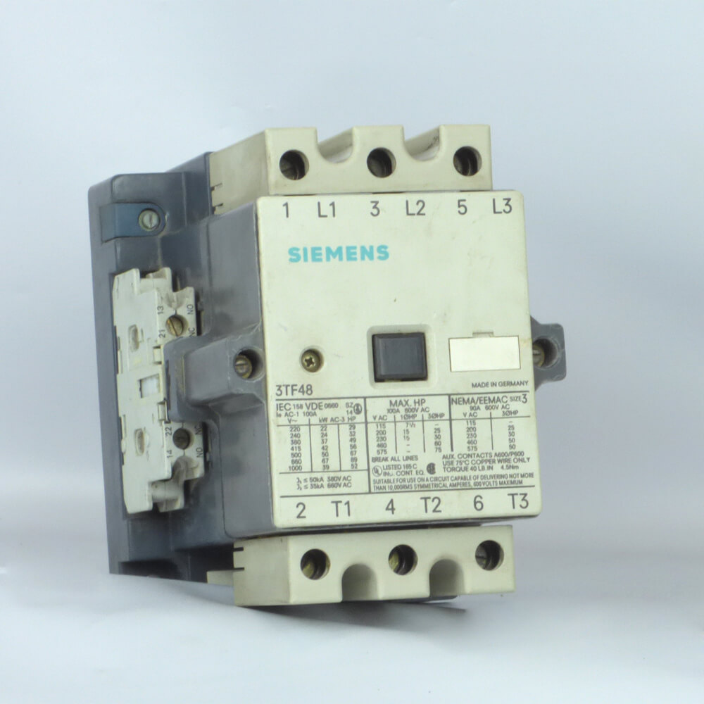 CONTACTOR 3TF48 75HP COIL 115V - Used - Tested - SIB Electric Inc
