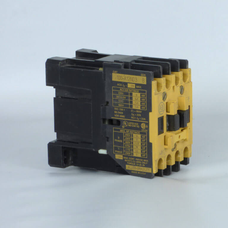 CONTACTOR 100-A12ND3 10 HP COIL 110-120 V B SERIES - Used - TESTED ...