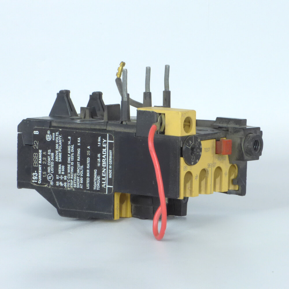 OVERLOAD RELAY 193-BSB 22 1,5-23A B SERIES - Used - Tested - SIB ...