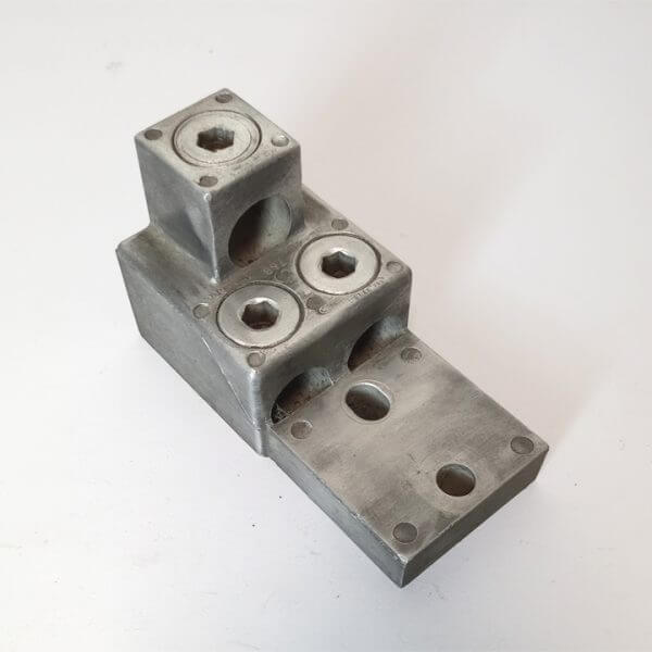 MECHANICAL LUG TRIPLE 600 MCM -2 AL9CU - Used - TESTED - SIB Electric Inc
