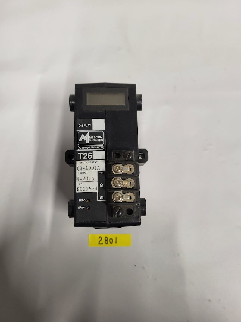 AC CURRENT TRANSMITTER INPUT : 0-100A, OUTPUT : 4-20 MA - SIB Electric Inc