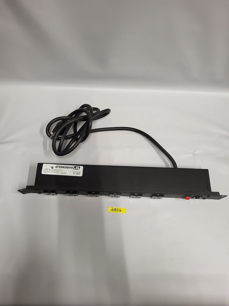 15A POWER DISTRIBUTION RACK MOUNT 6 OUTLETS - SIB Electric Inc