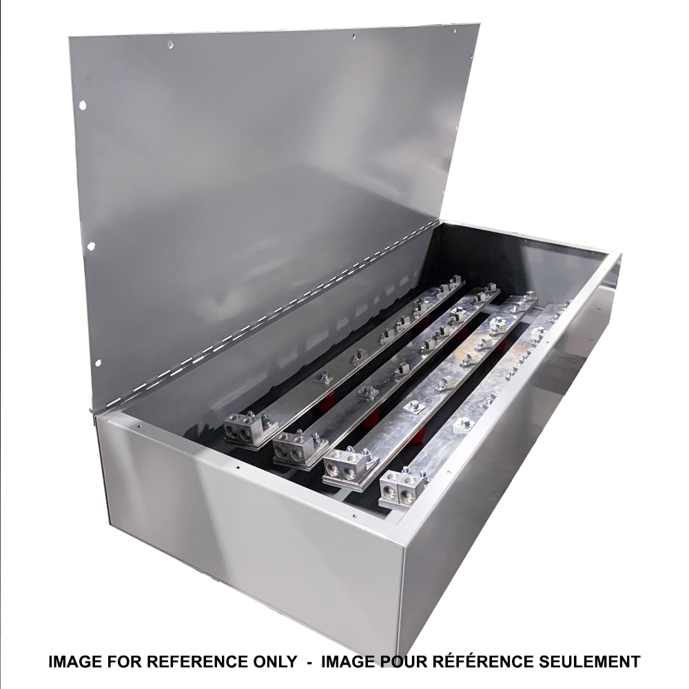 5' 1000A , 3 BUSBAR, ALUMINUM, HINGED NEW SPLITTER THROUGH ...