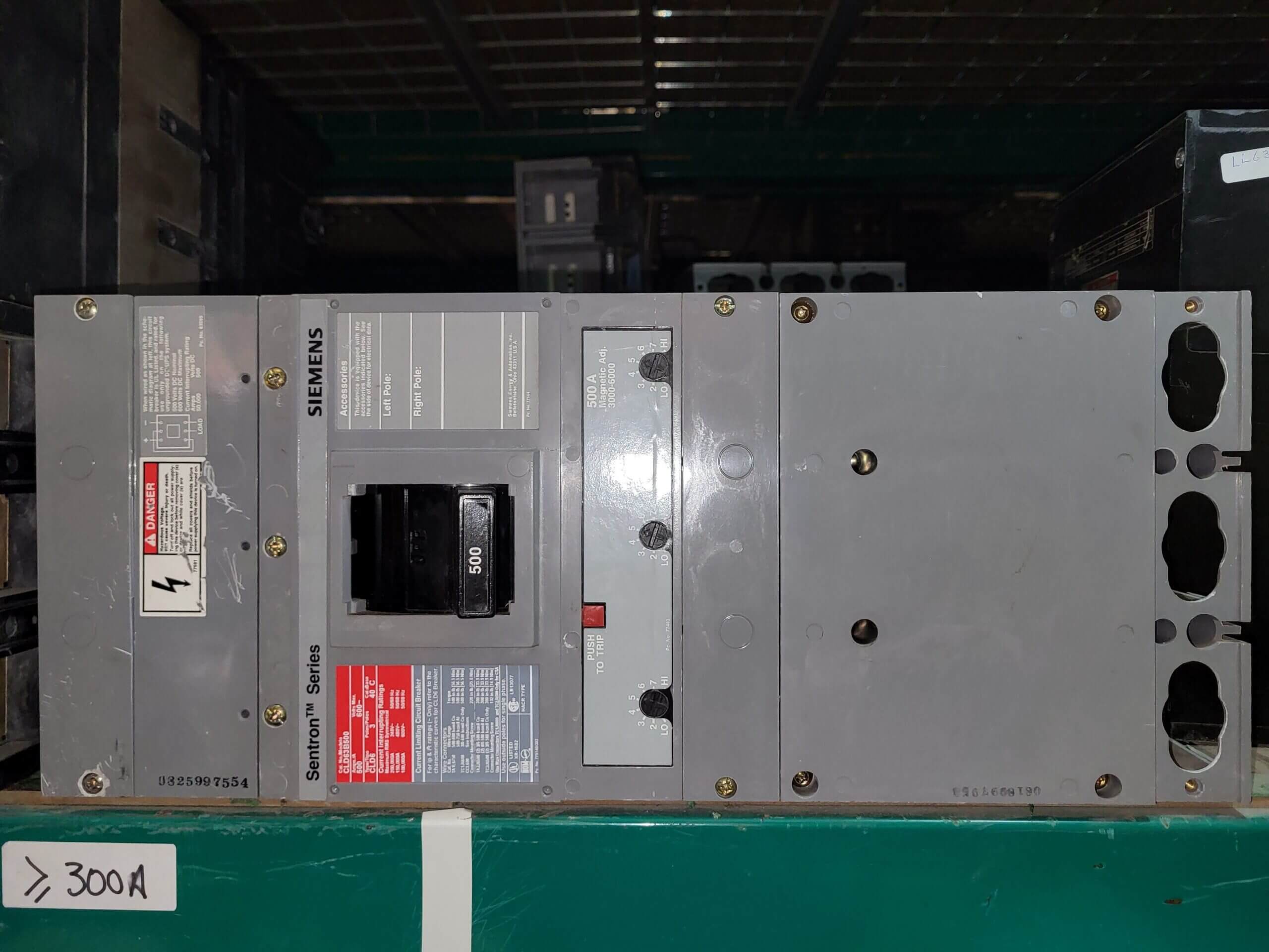 BREAKER 500A 600V 3P SIEMENS TRIPAC - Used - TESTED - SIB Electric Inc