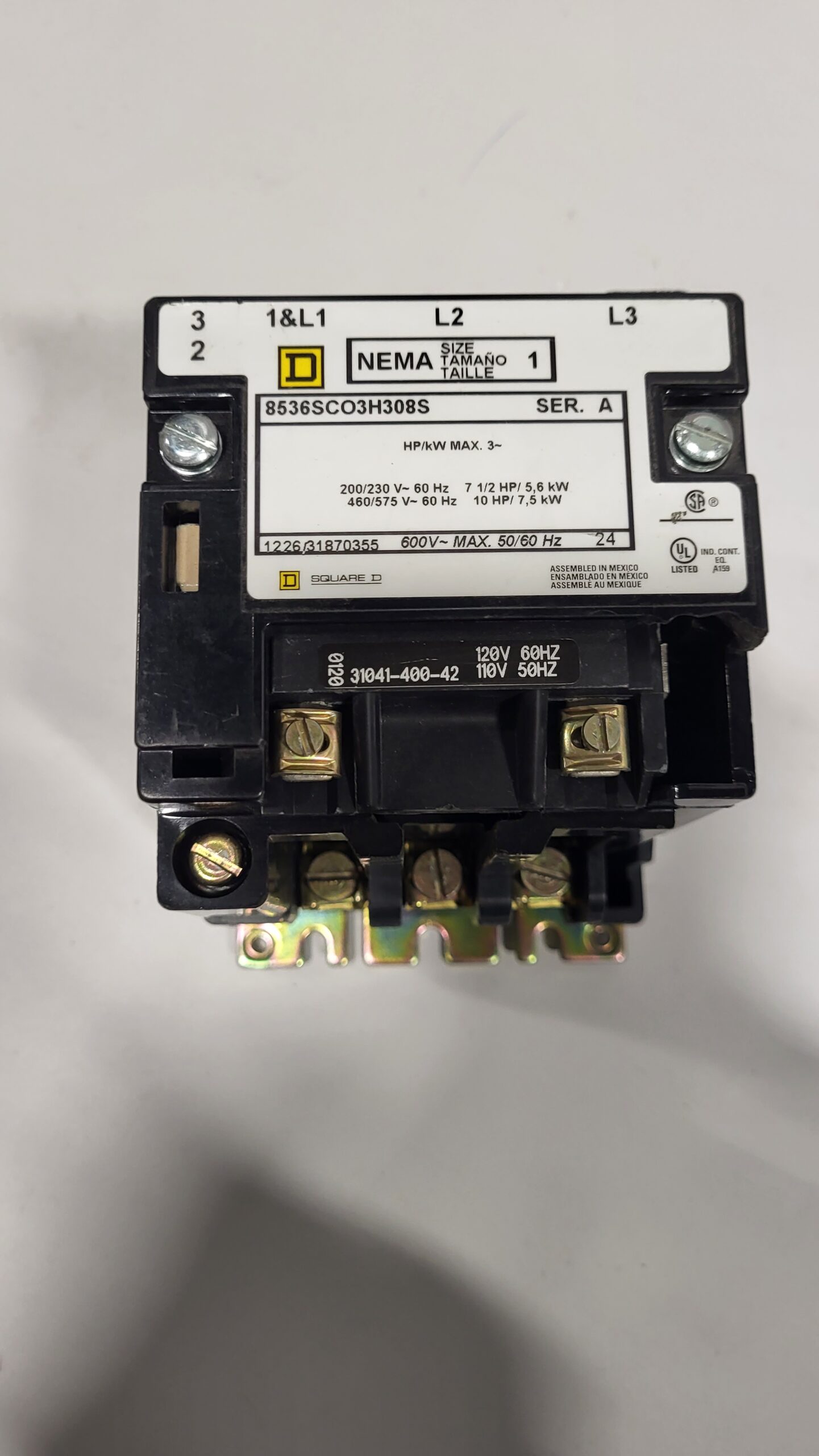 CPMTACTOR NEMA SIZE 1 COIL 120V - SIB Electric Inc