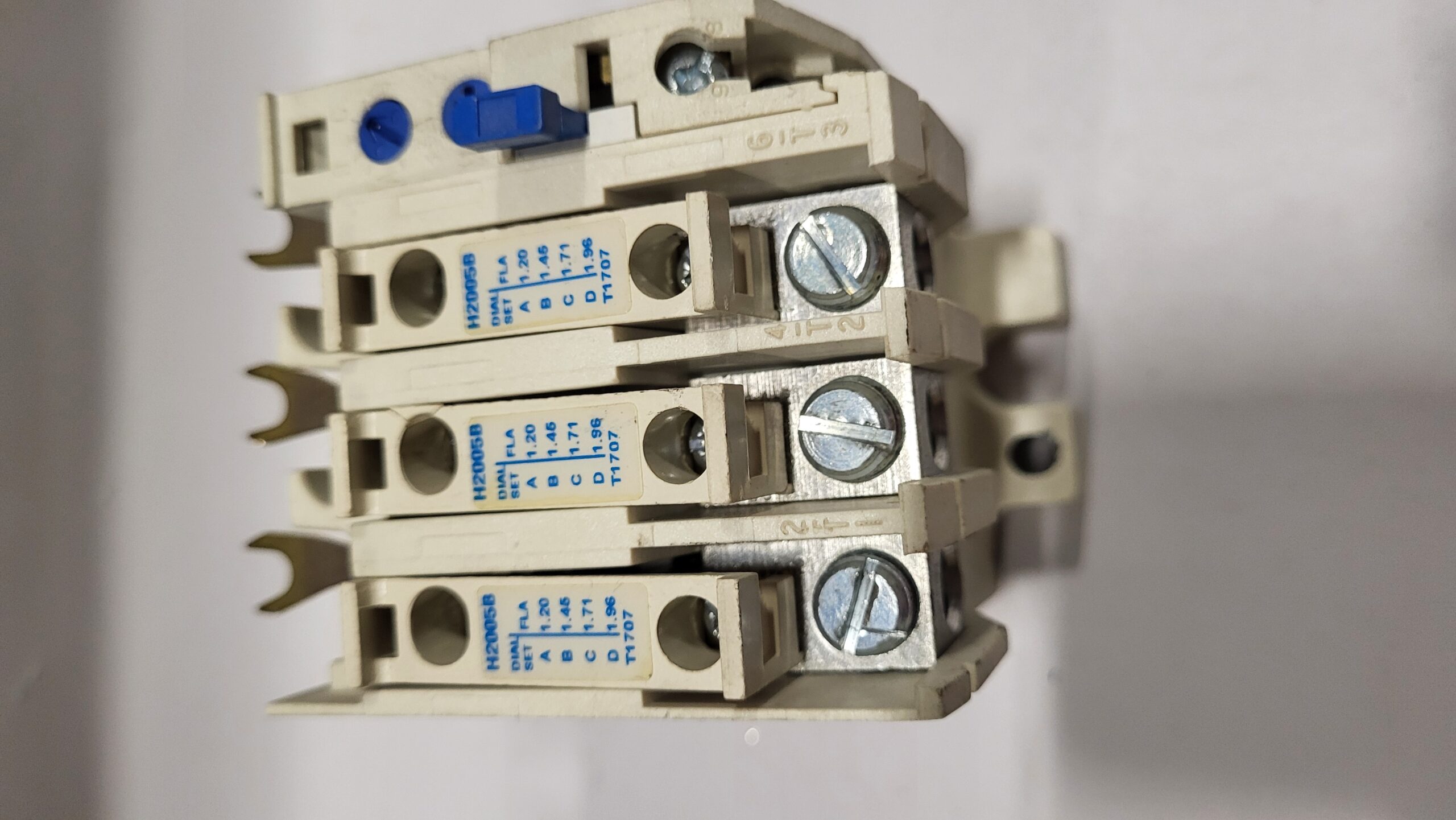 BLOCK OVERLOAD + OVERLOAD A = 1.20 D = 1.96 SER. B1 - SIB Electric Inc