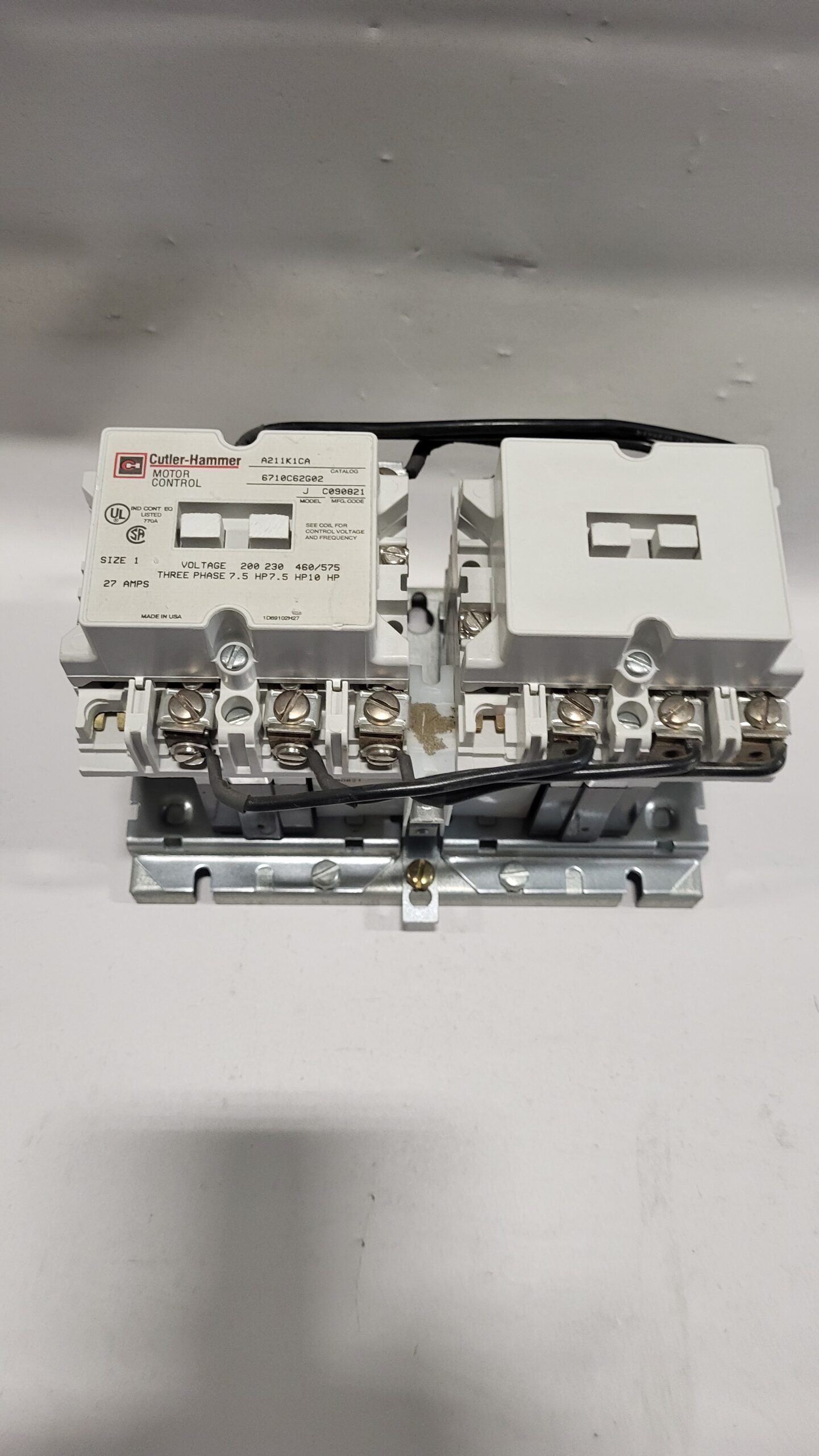 CONTACTOR SIZE 1 COIL 120V MODEL J F/R - SIB Electric Inc