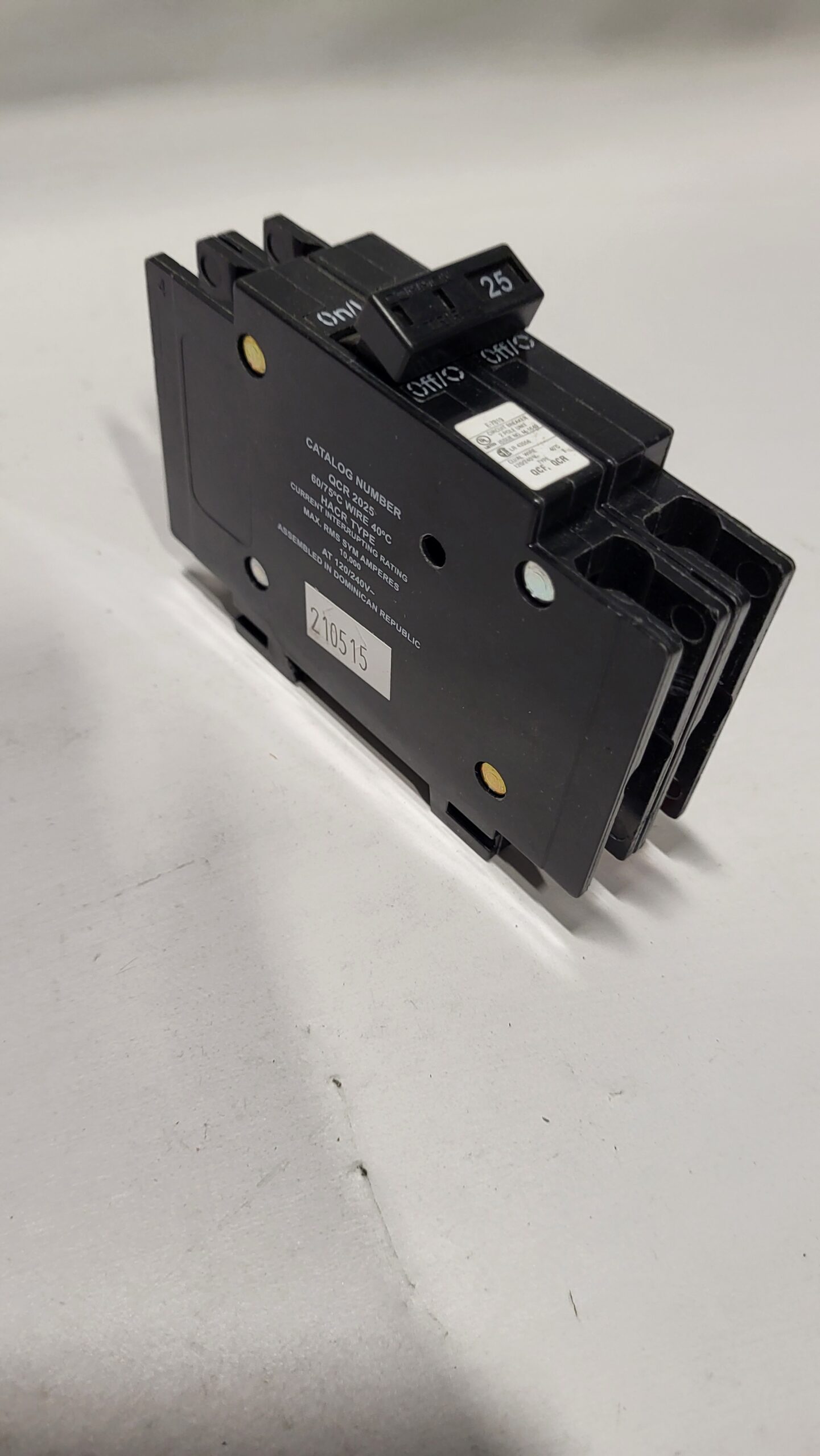 CIRCUIT BREAKER 25A 2P 120/240V - SIB Electric Inc