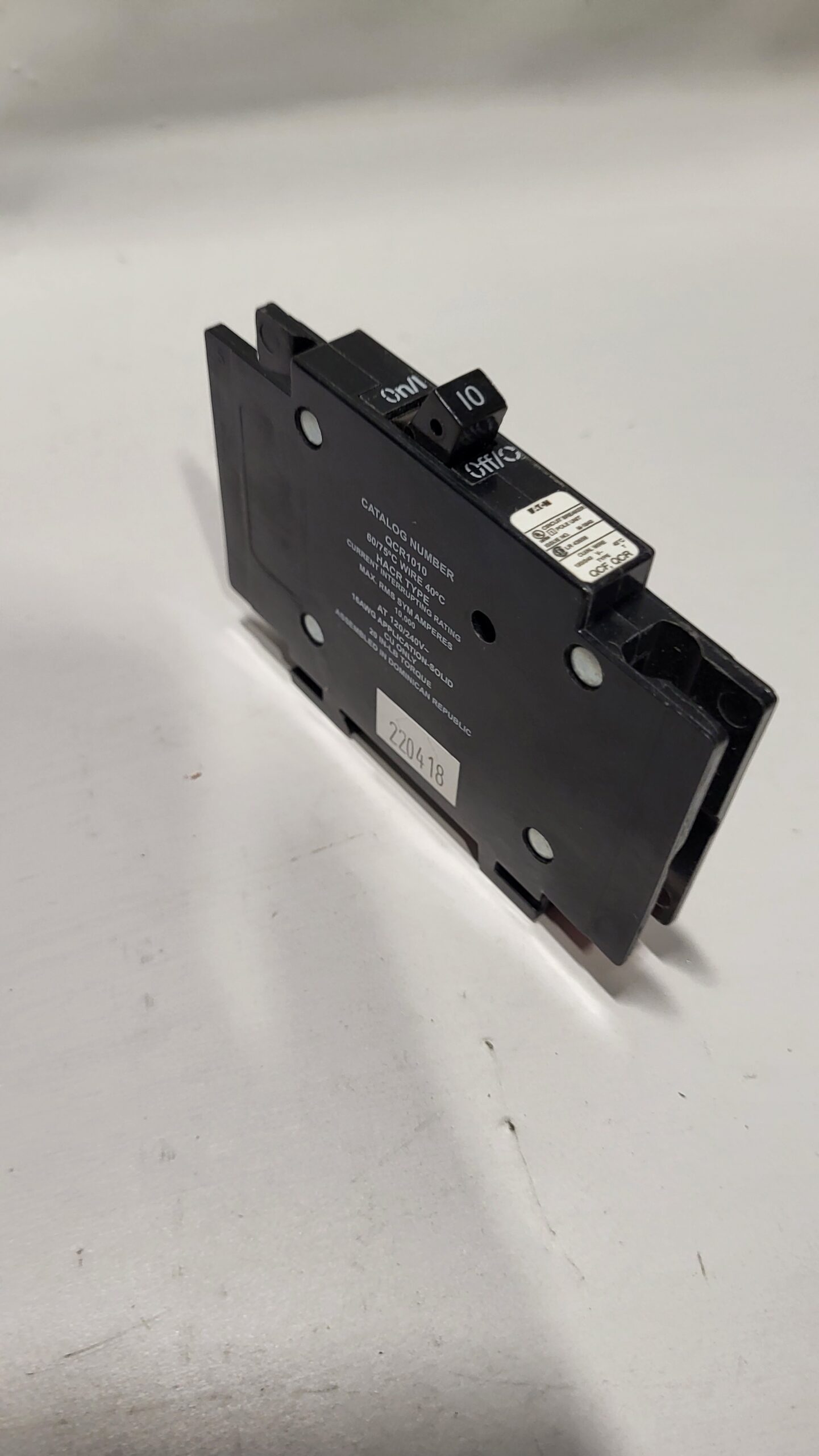 CIRCUIT BREAKER 10A 1P 120/240V - SIB Electric Inc